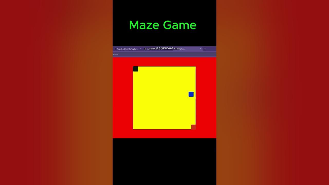 Make Simple Maze game in HTML CSS and JAVASCRIPT #shorts ‪#shortsfeed #trendingshorts # ...
