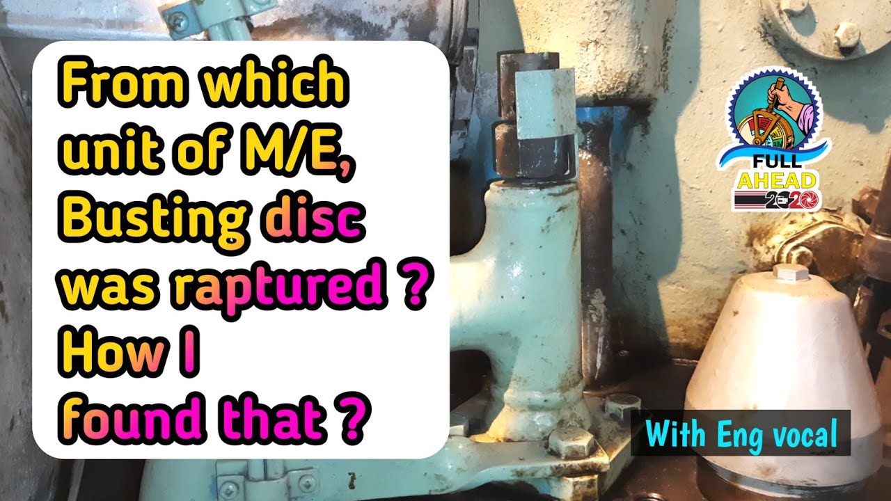 From which unit of ME starting air line Busting Disc was raptured? How ...