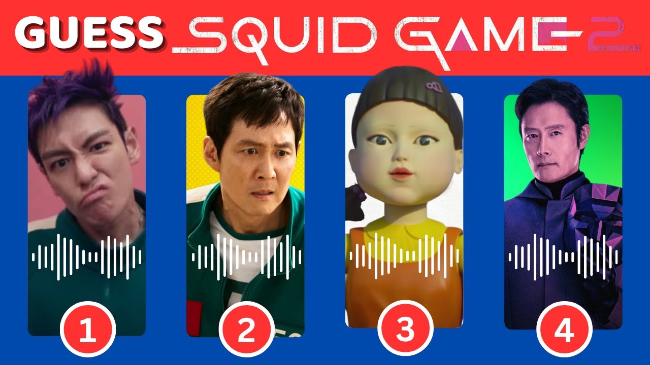 Guess Squid Game 2 Characters by Their Voice & Song - Squid Game Season ...