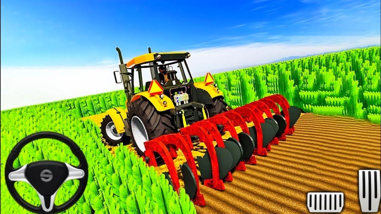 Modern Tractor Village - Harvesting Machine Simulator 3D Game 2023 ...