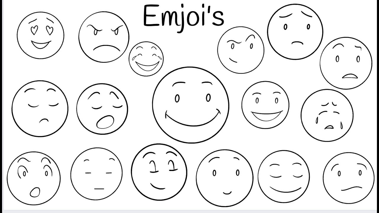 How to Draw Emojis Step-by-Step! 🎨😄 | Easy Drawing Tutorial - YouTube
