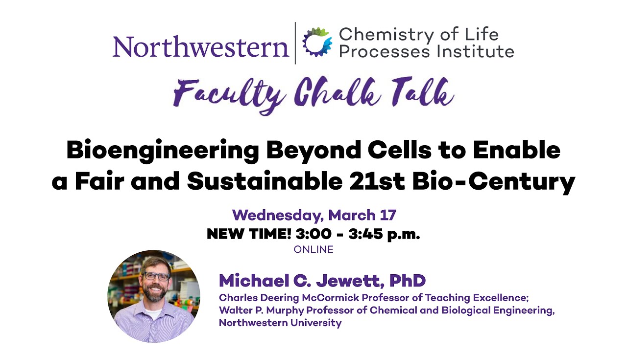 CLP Faculty Chalk Talk │ Michael C Jewett, PhD - YouTube