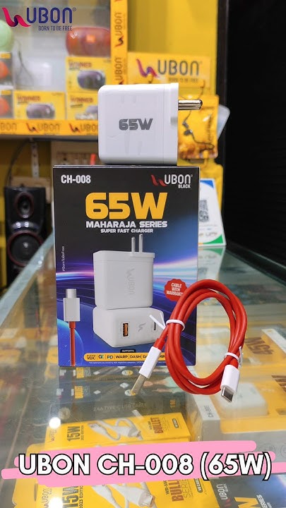 UBON CH-008 (65W) FAST CHARGER UNBOXING VIDEO #ubonofficial #ubon @UBONWorld - YouTube