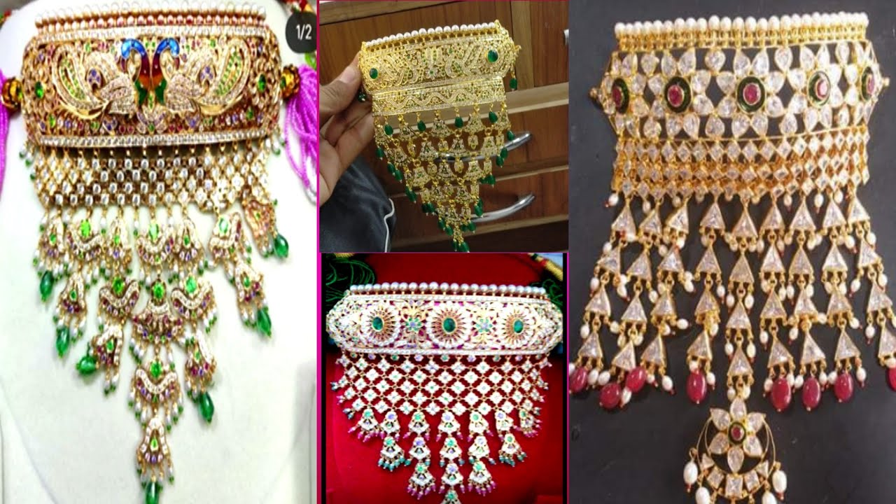 Rajputi aad design in gold, rajputi jewellery designs, Rajasthani aad ...