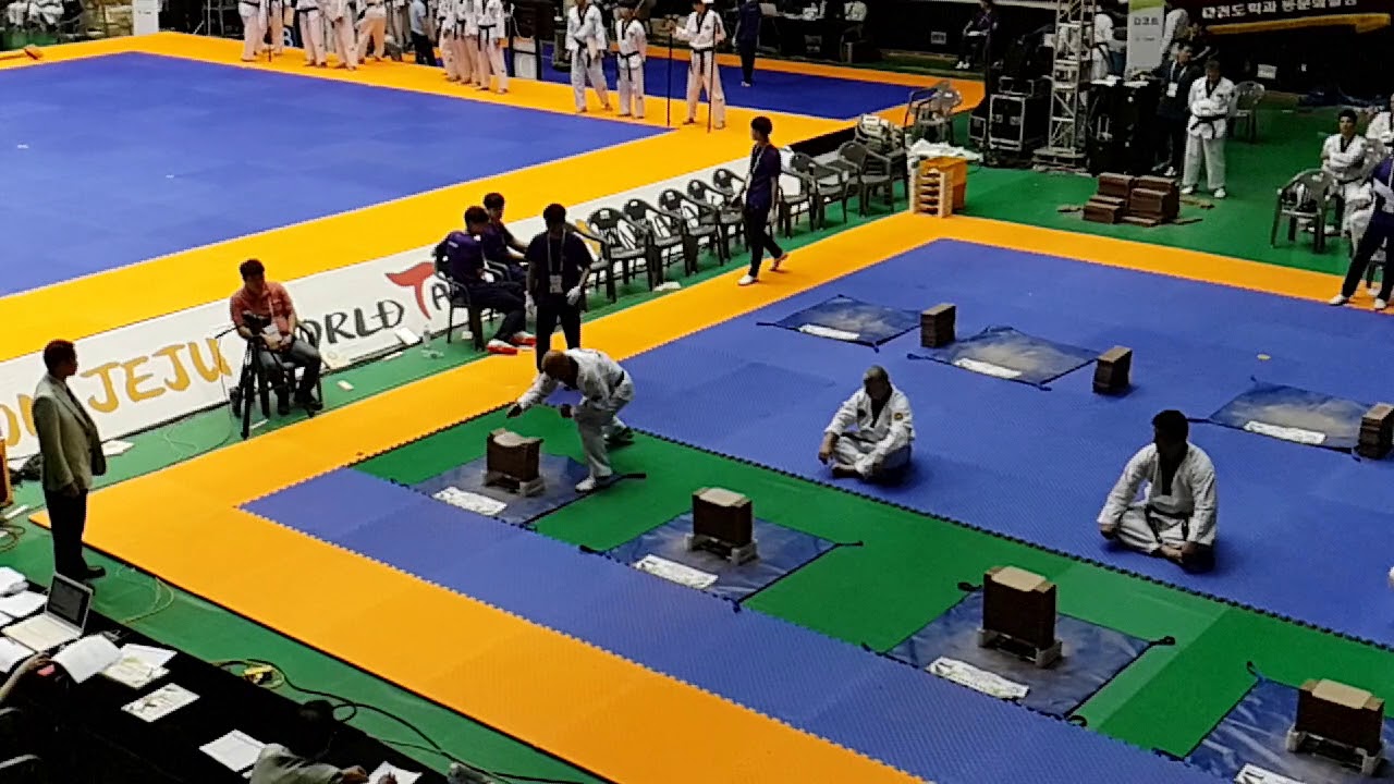 Hanmadang 2018 Knife hand Power Breaking FIN Timo Jansson - YouTube