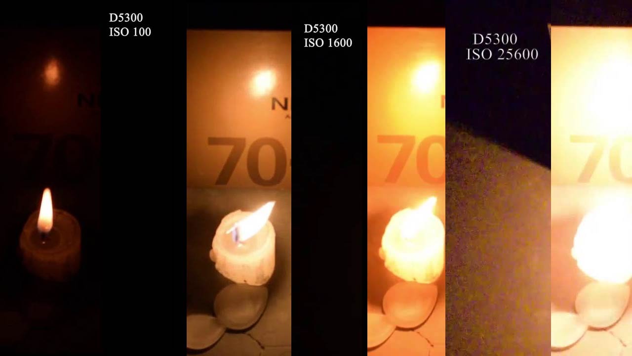 Nikon D5300 Extreme Low Light Video Test at f5.6 ( noise test - Candle ...