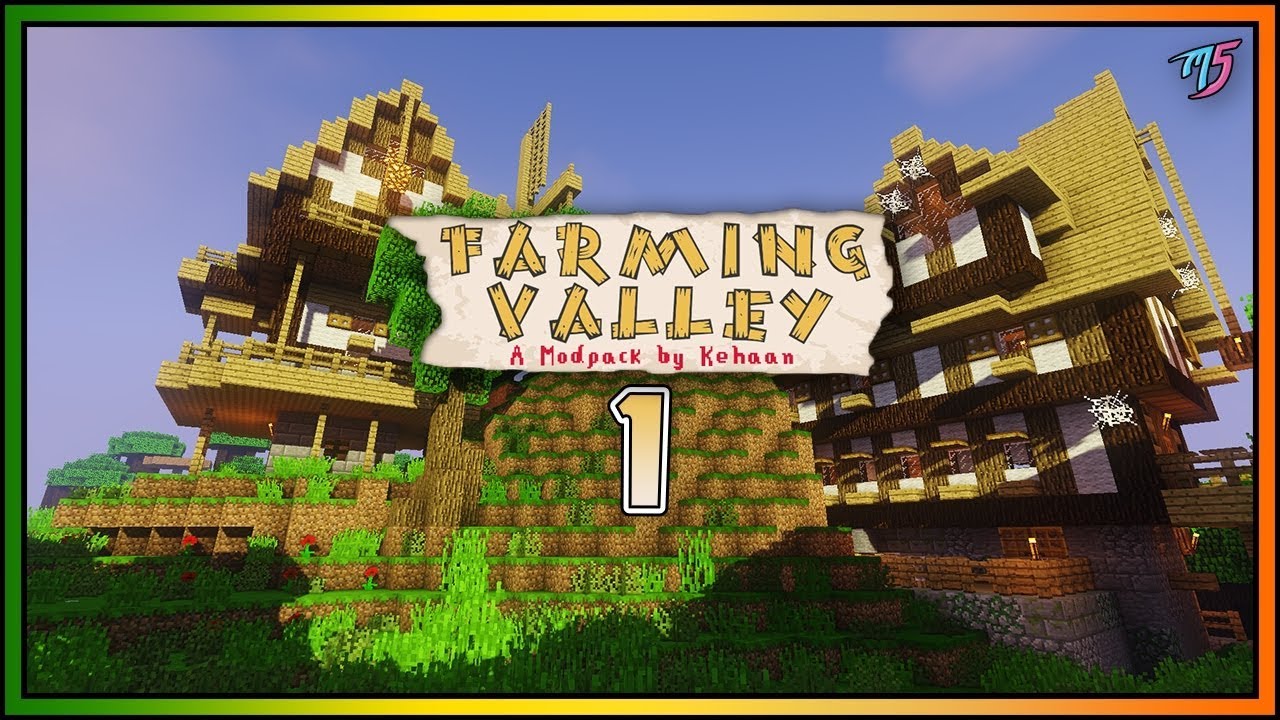 FARMING VALLEY EP1-MINECRAFT JAVA MODDED SURVIVAL - YouTube