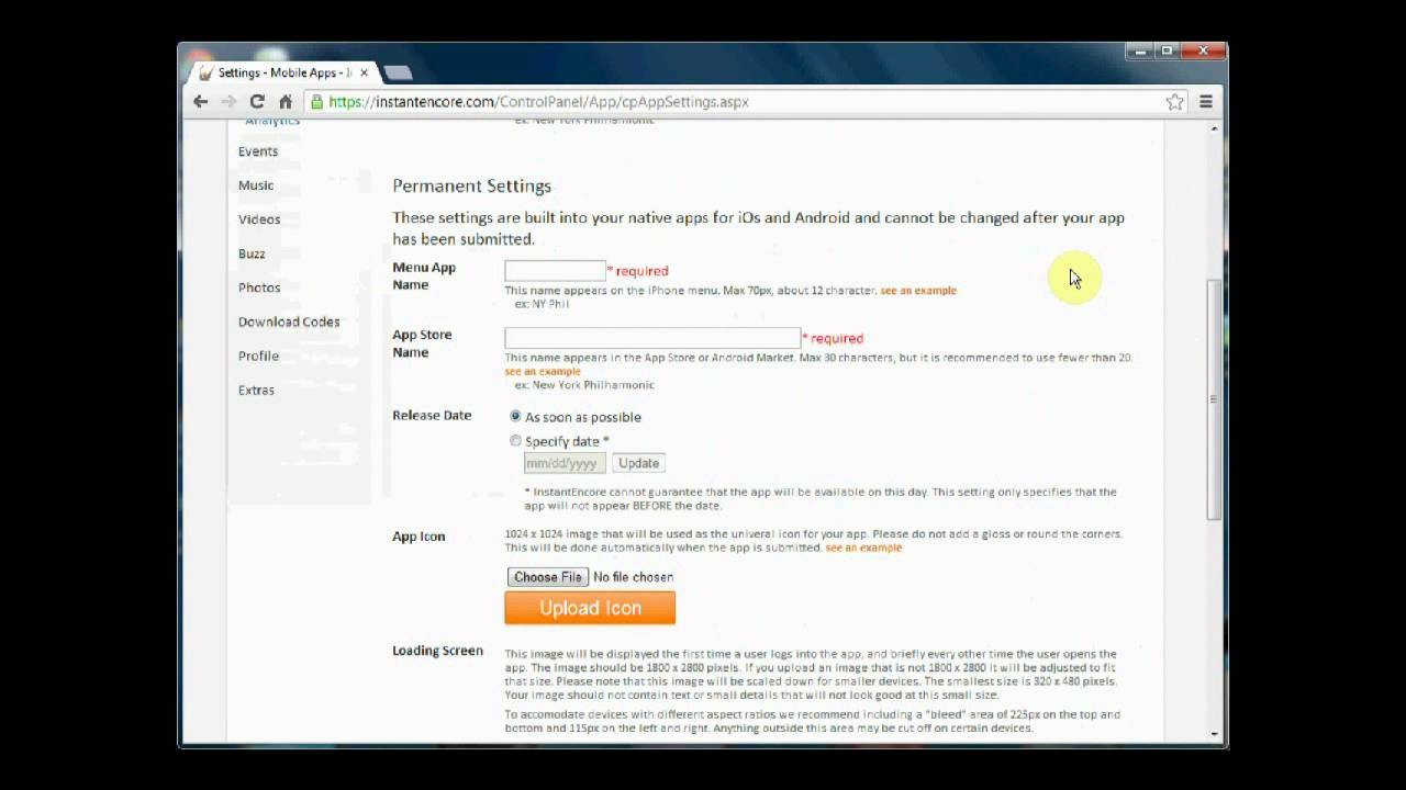 Adding Your Basic App Settings, App Icon and Loading Screen - YouTube