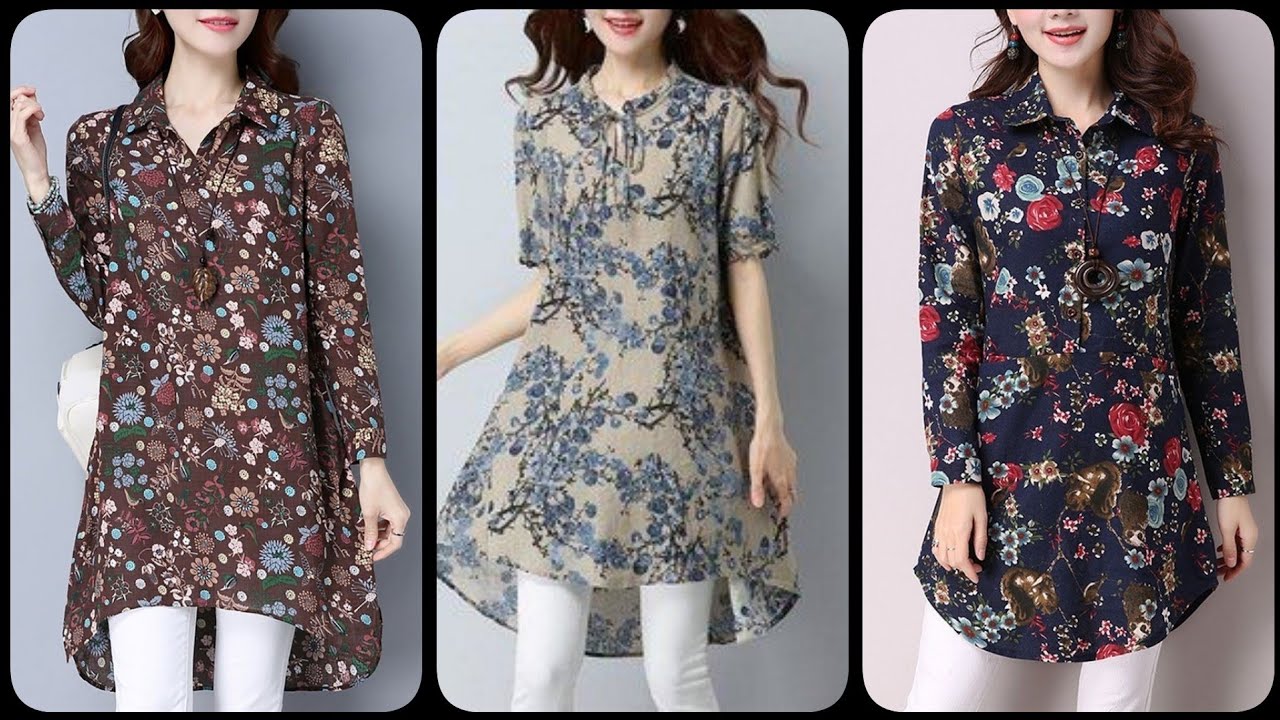 Top Class Trendy Designer Imprimé Casual Wear Cotton Top Design - YouTube