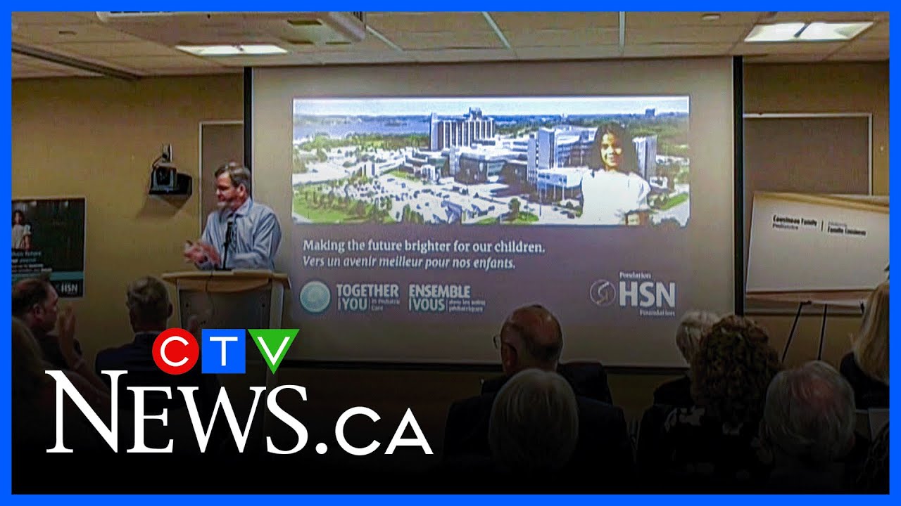 $5M donation to fund new HSN pediatric unit in Sudbury - YouTube