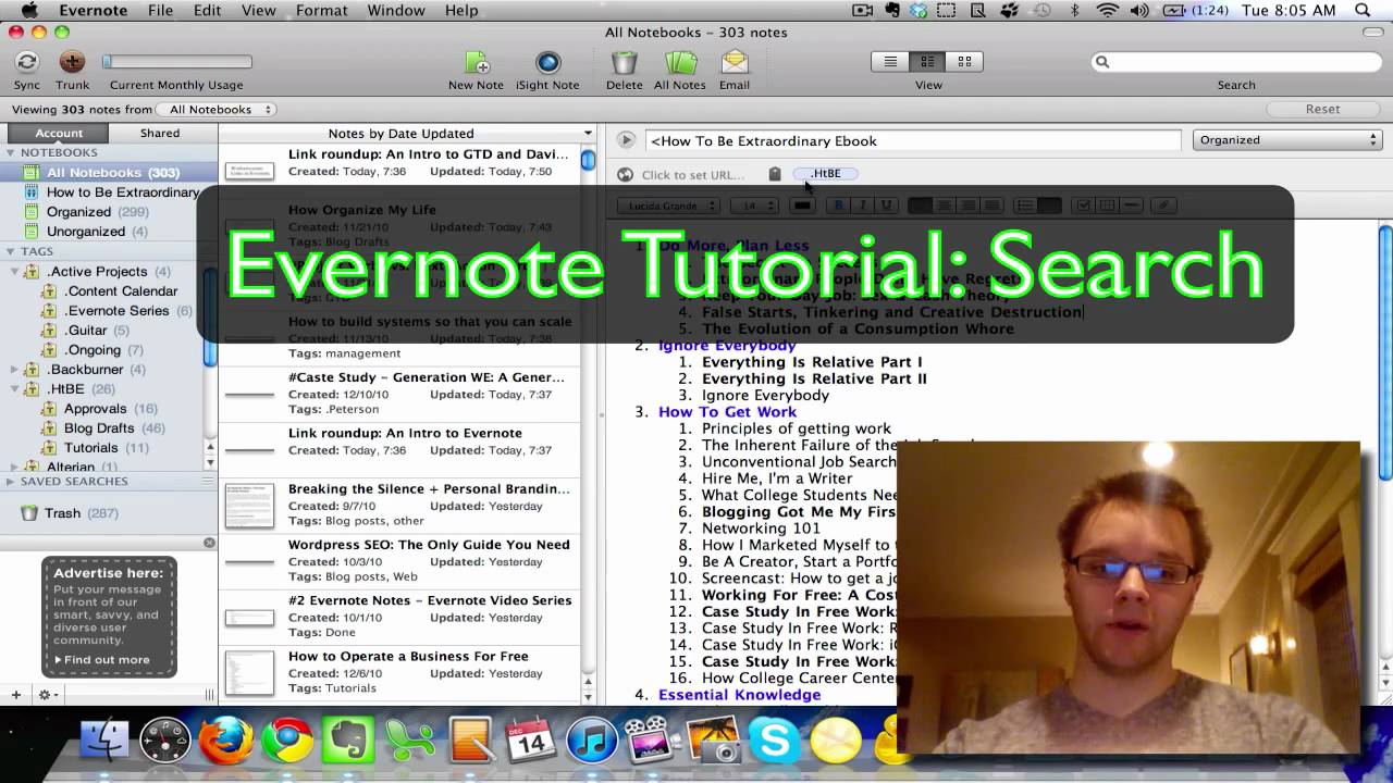 Evernote Tutorial 5 - Search - YouTube