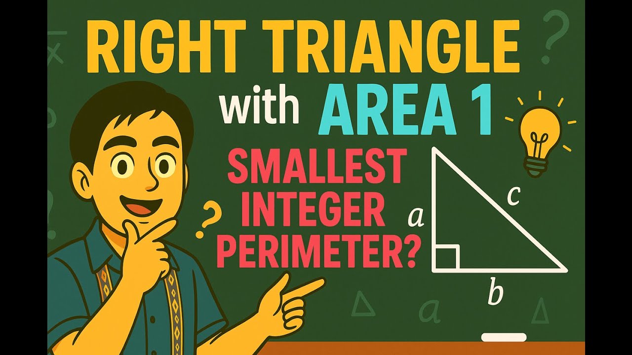 Smallest Integer Perimeter of a Right-Angled Triangle with Area 1 - YouTube