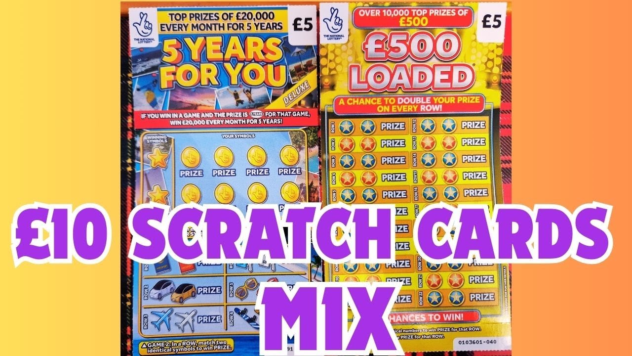 £10 lottery scratch cards play #lottery #uklottery - YouTube