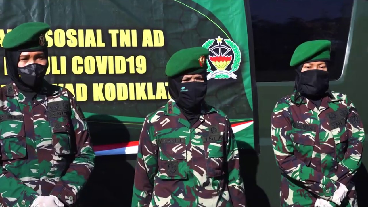 PUSDIKKOWAD PEDULI COVID-19 BAGIKAN SEMBAKO DI WILAYAH LEMBANG - YouTube