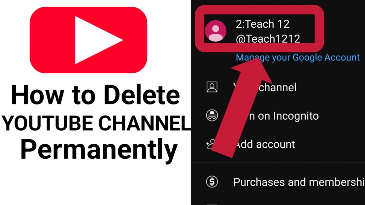 How to Delete a YouTube channel in Android phone || Apna YouTube ...