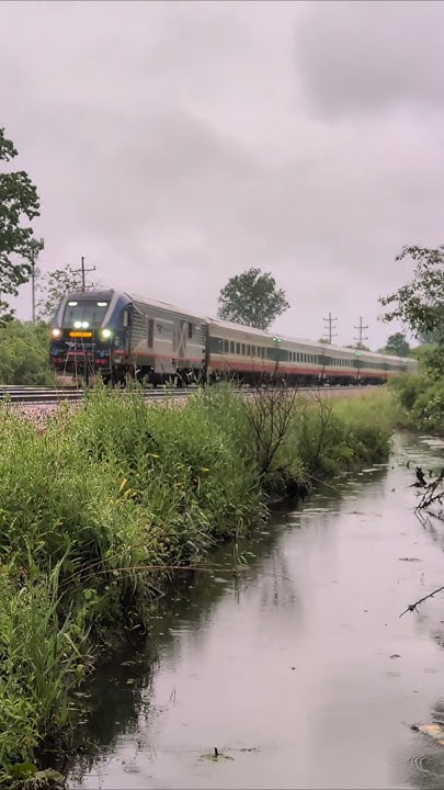 Amtrak Blue Water 364 heading towards Port Huron through a rainy Kalamazoo. #amtrak #train - YouTube