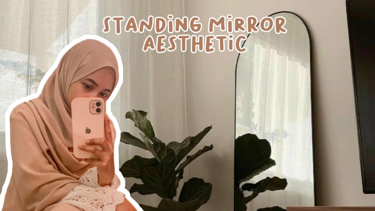 SHOPEE HAUL STANDING MIRROR OVAL AESTHETIC MURAH - YouTube