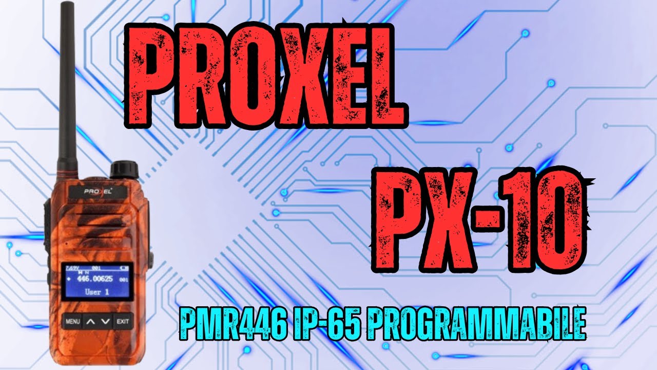 PROXEL PX 10 | PMR466 programmabile resistente IP65 - YouTube