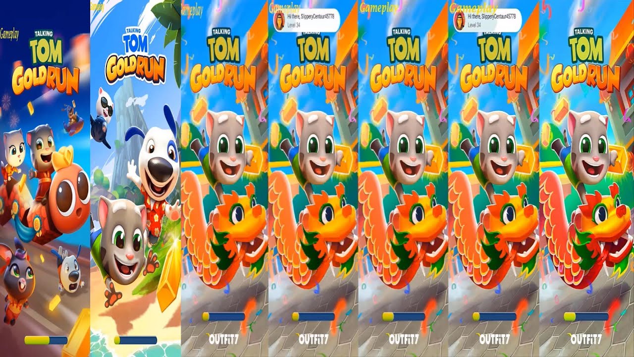 TALKING TOM GOLD RUN 2025 Snake Off Tom VS TOM VS Angela Ginger HANK BEN CATCH RACCOON Boss ...