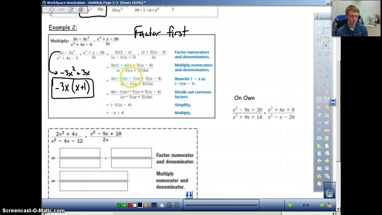 Honors Algebra 2 Section 8.4 - YouTube