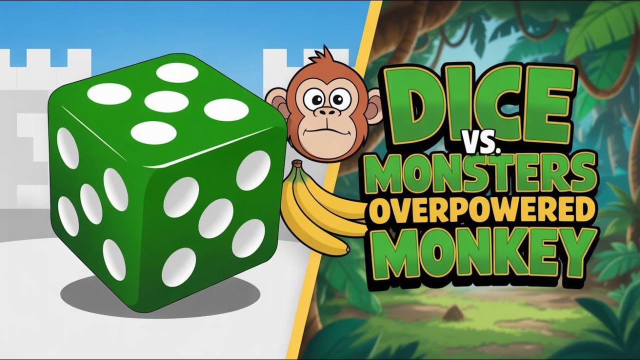 How To EASYLY Beat STAGE 4 (dice vs monsters) Monkey overpowered - YouTube