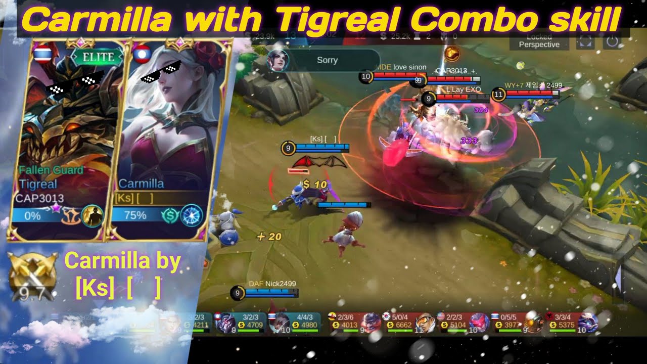 Carmilla with Tigreal combo | Carmilla Best Build 2021 | Carmilla By ...