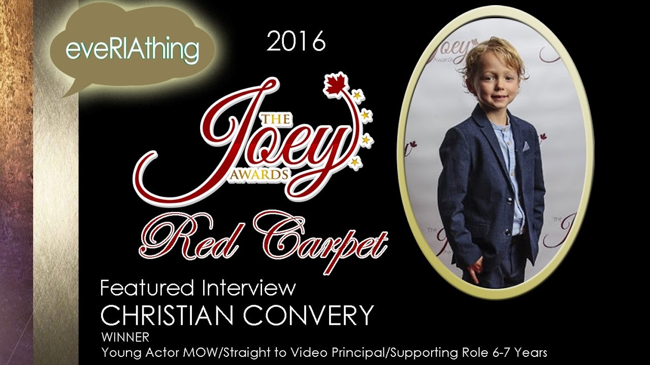 Christian Convery Joey Awards 2016 - YouTube