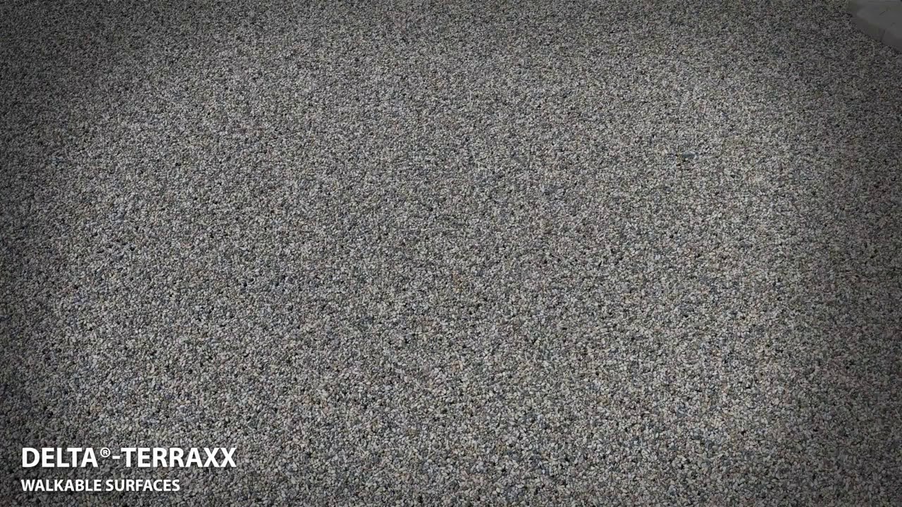 Мощение пешеходных дорожек с мембраной DELTA TERRAXX - YouTube