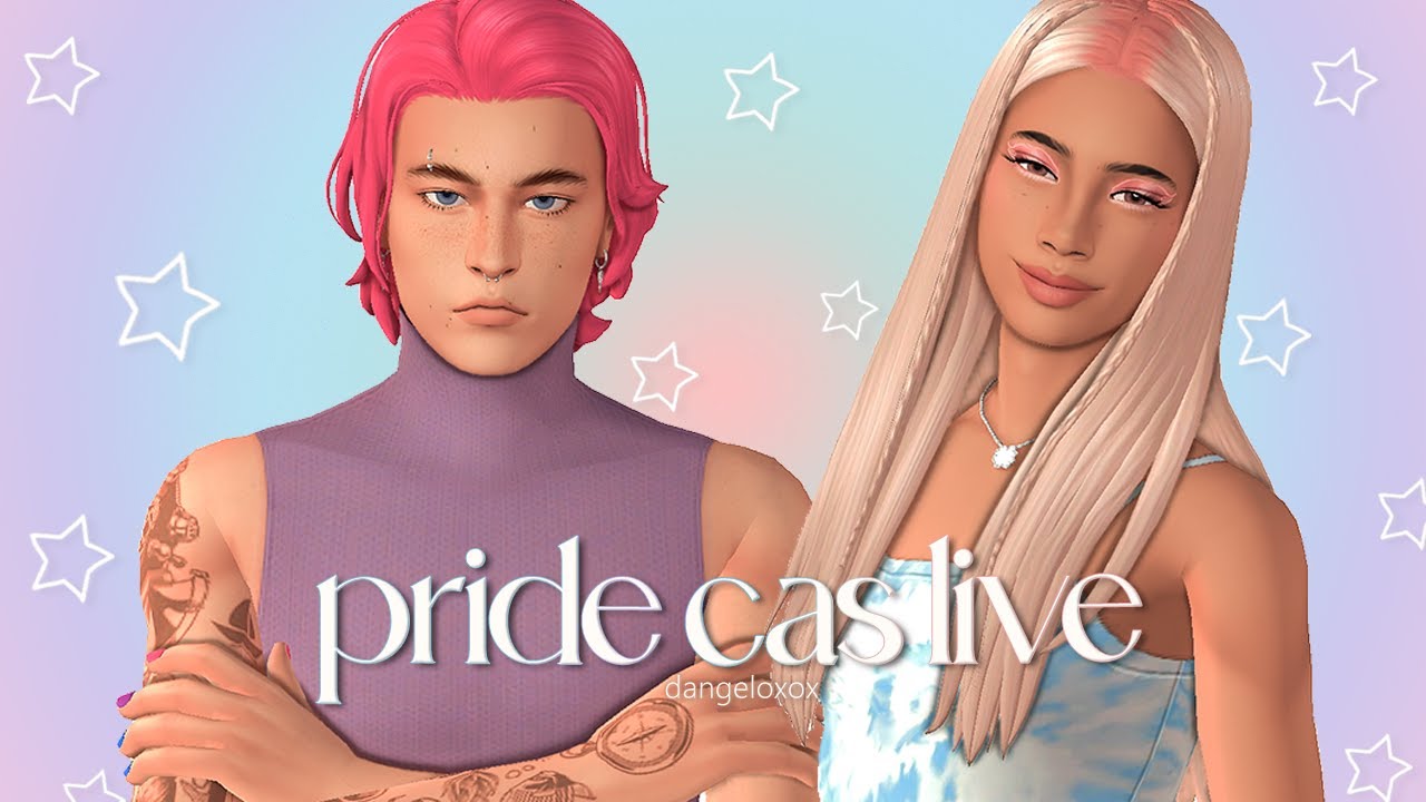 Making Pride Sims LIVE 🌈| The Sims 4: Create A Sim - YouTube