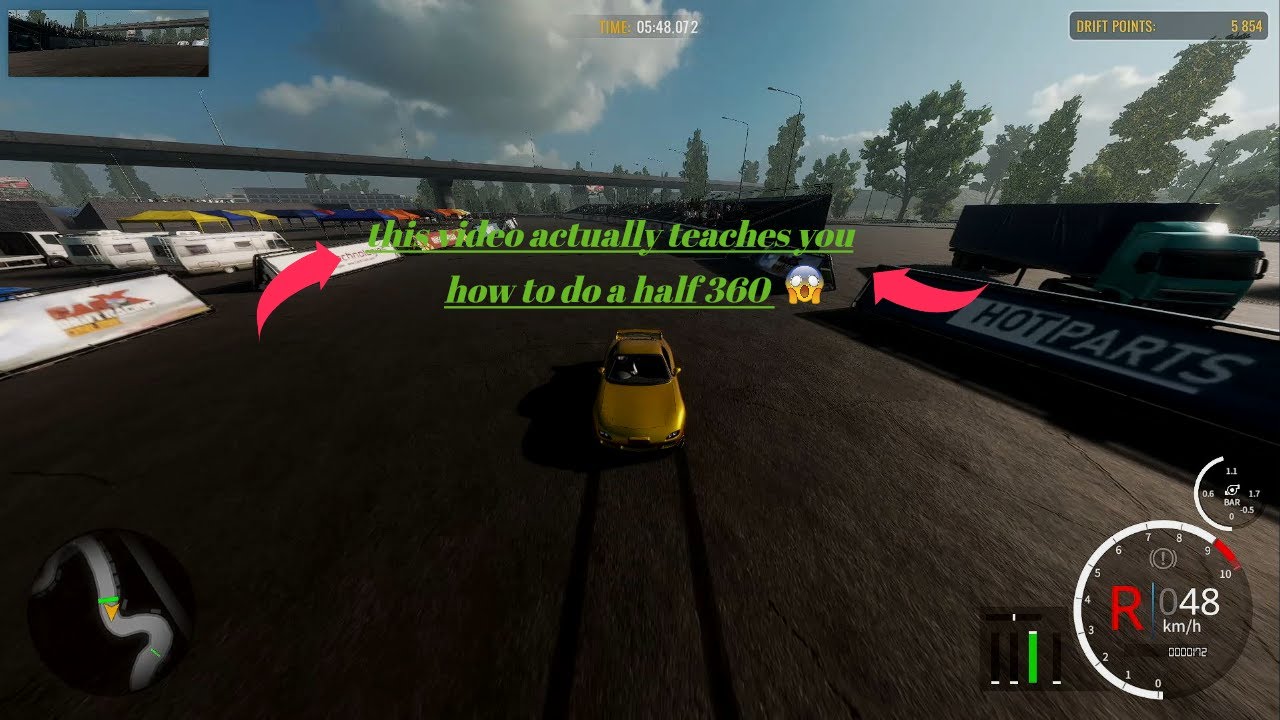 How to do a reverse 180 in CarX drift racing - YouTube