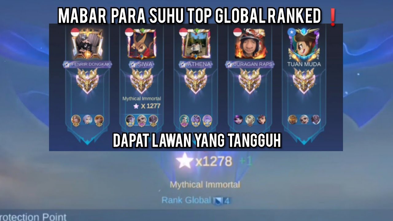 ml top global gameplay | siwa,juragan raps,fenrir dongkak | athena ...