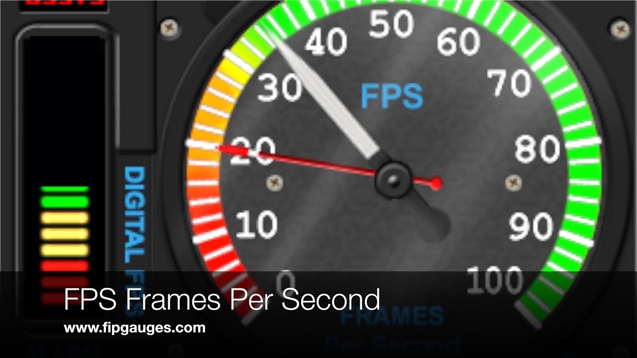 FPS (Frames Per Second) Gauge - Saitek/Logitech Flight Information ...