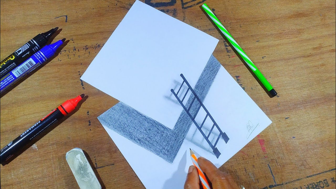Incredible Drawing this is Impossible..3d Trick on Paper.. - YouTube