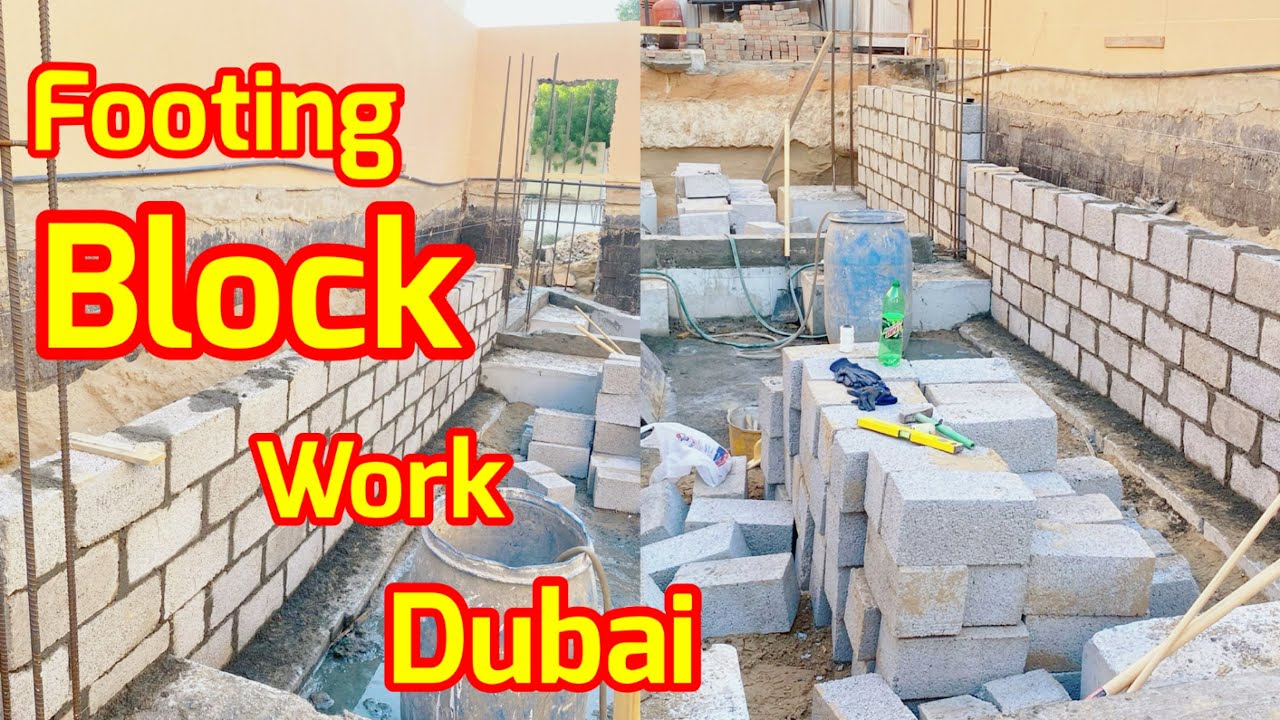 Step19/Block Work Footing Dubai/Solid Block Work Footing Villa Dubai ...