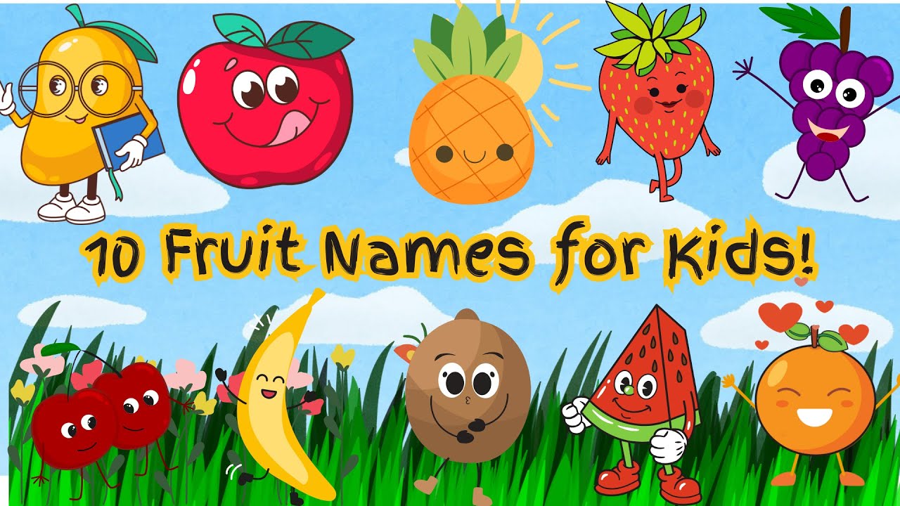 Learn Fruit Names Fun and Easy Fruit Learning! - YouTube