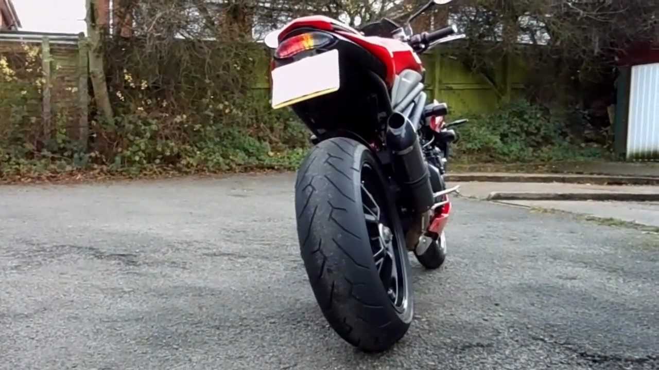 Triumph Speed Triple 2011 with integrated tail light - YouTube
