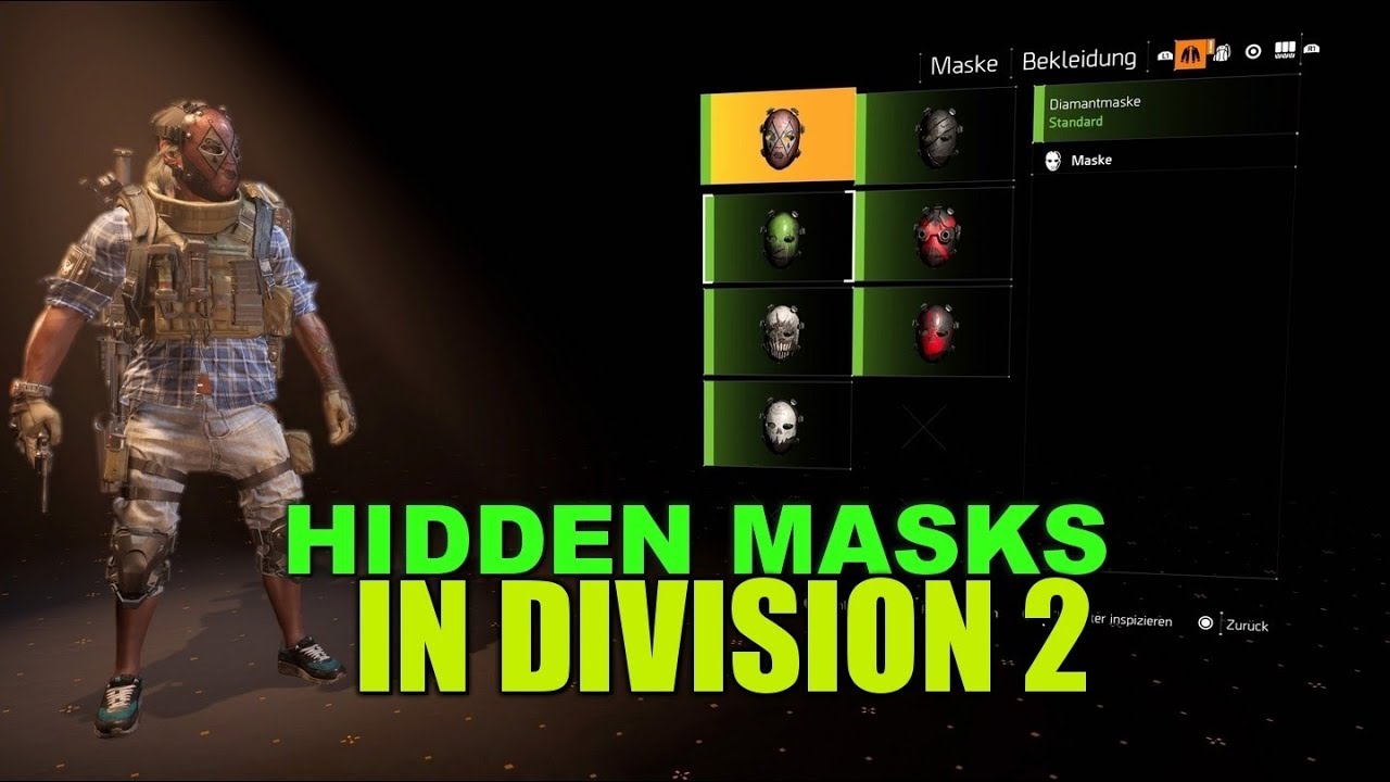 HOW TO UNLOCK THE HIDDEN MASKS IN DIVISION 2 - YouTube