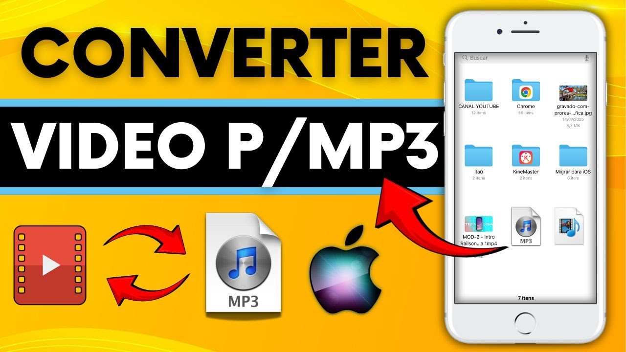 Como Converter Vídeos em Áudio MP3 no iPhone: (Extrair Áudio do Vídeo ...