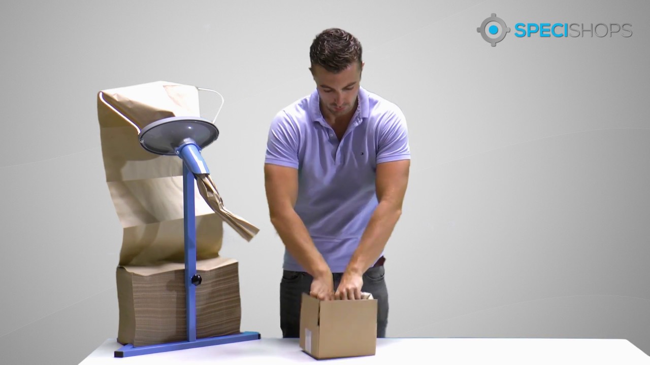 Fillpak papierkussen dispenser - Hoe werkt het? - YouTube