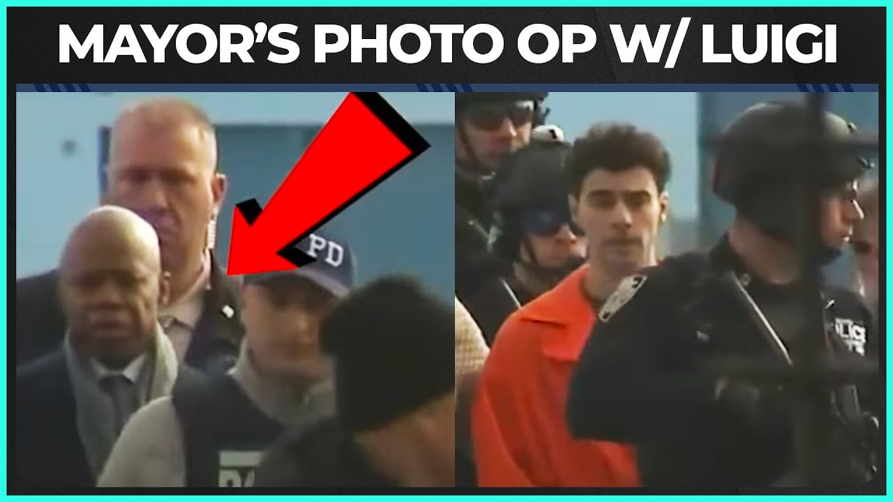 Eric Adam's Staged Photo Op With Luigi Mangione Raises Eyebrows - YouTube