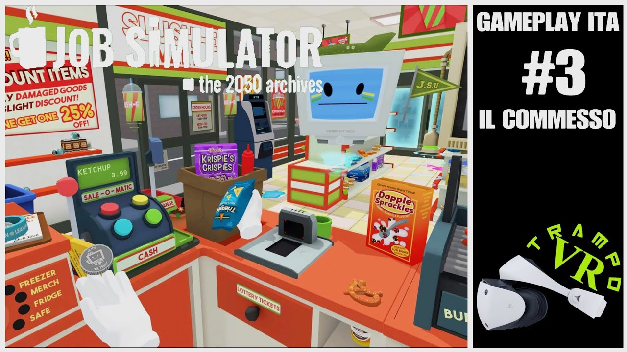 JOB simulator ITA il commesso ps5 psvr2 gameplay - YouTube
