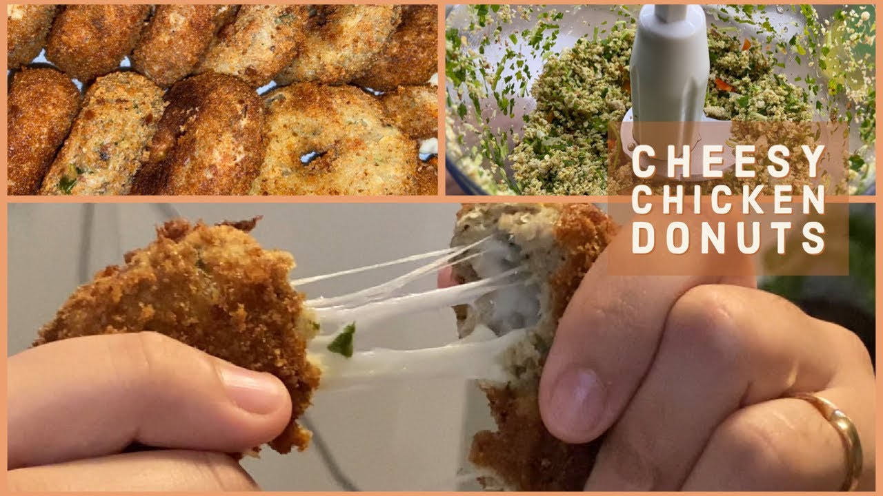 Cheesy chicken donuts/ nuggets || iftar special recipe || lunch box ...