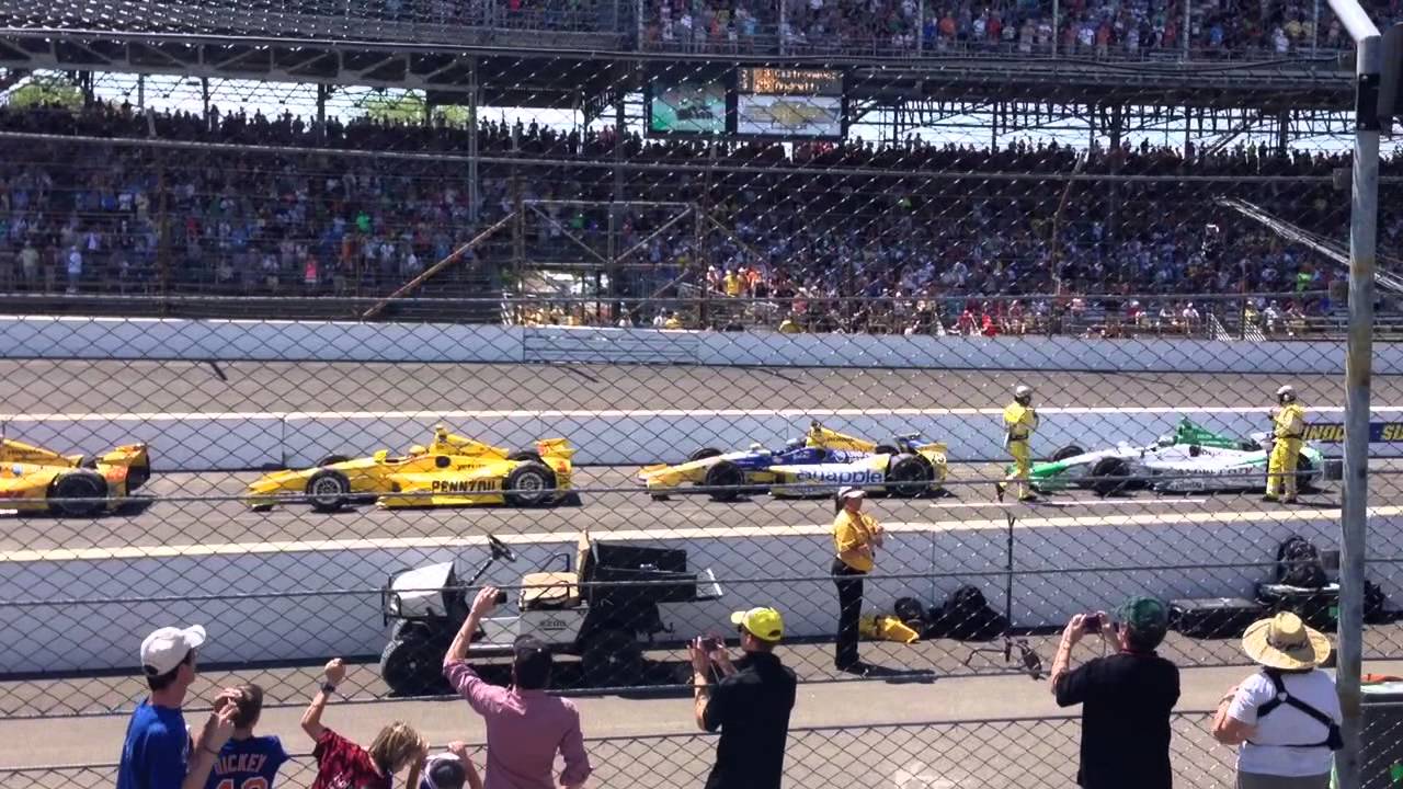 2014 Indy 500 red flag. - YouTube