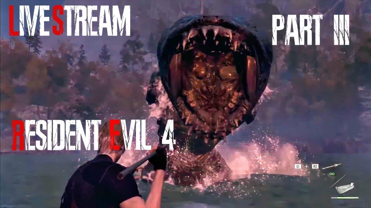 Blind playthrough The biggest salamander😱"Del Lago" Resident Evil 4 ...