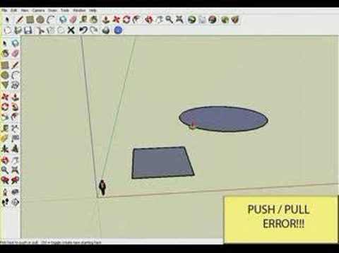PUSH \ PULL -ERROR in Google SketchUp - YouTube