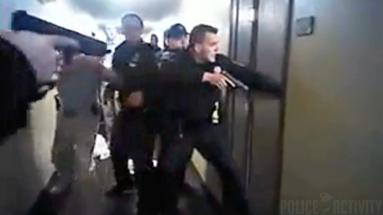 Bodycam Shows Intense Moments Of Chase Suspect Takedown - YouTube