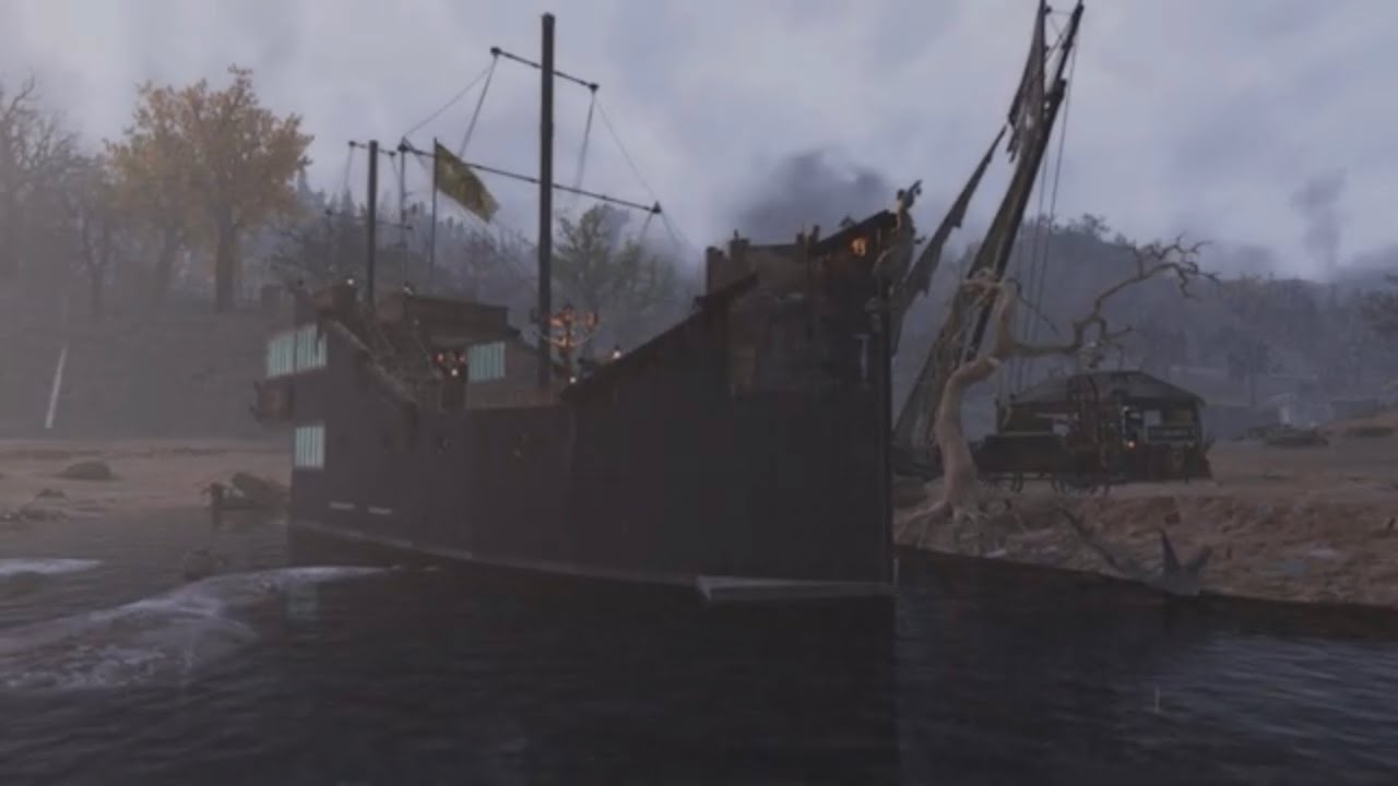 Fallout 76: Mary Celeste ghost ship camp - YouTube