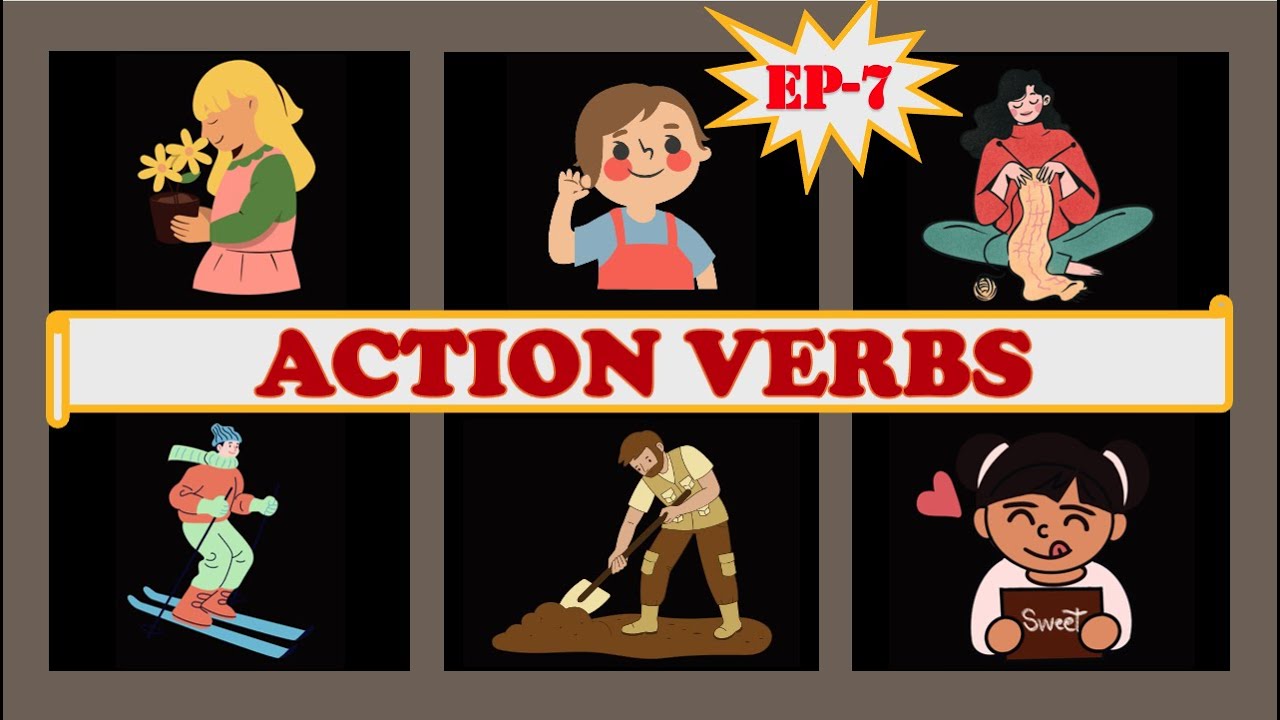 Learn about Action Verbs | Action Verbs Names and Pictures for kids ...