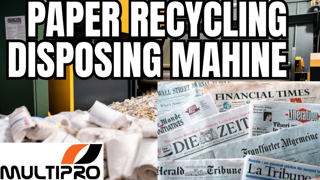 News Paper Recycling Chopper Machine / Waste Paper Disposal Machine By ...
