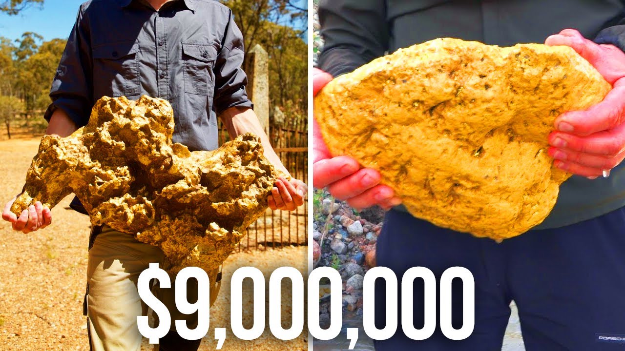 12 Biggest and Most Expensive Gold Nuggets Ever Discovered - YouTube